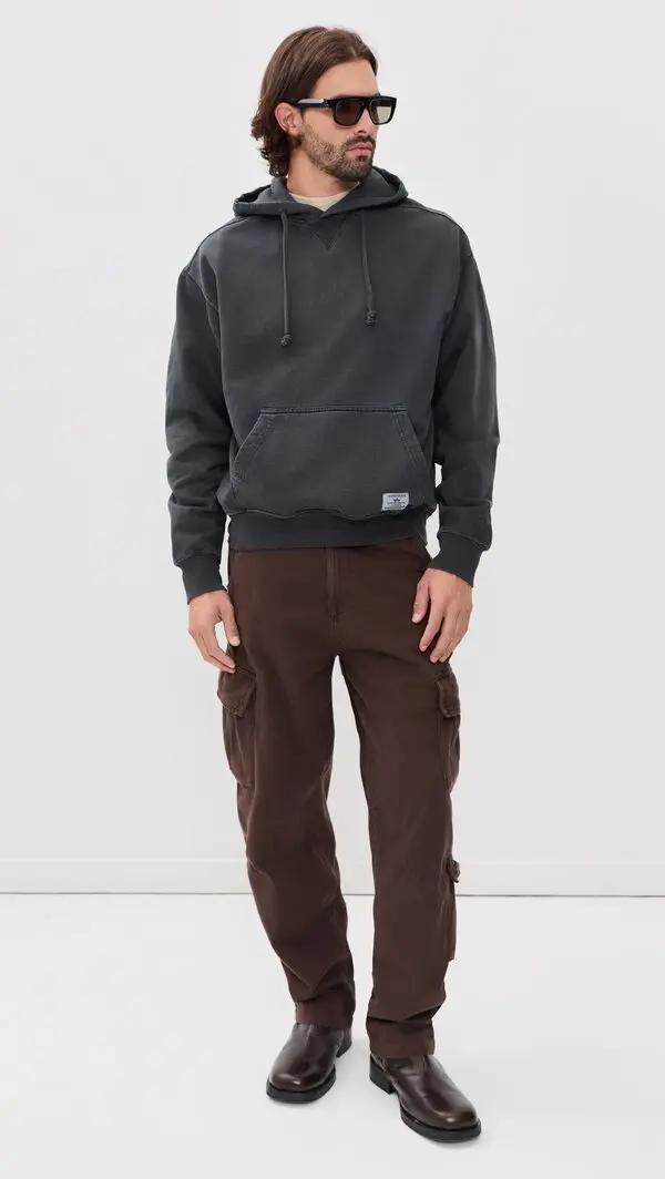 Alpha Industries Washed Essential Hoodie Relaxed Fit Sweatshirt
