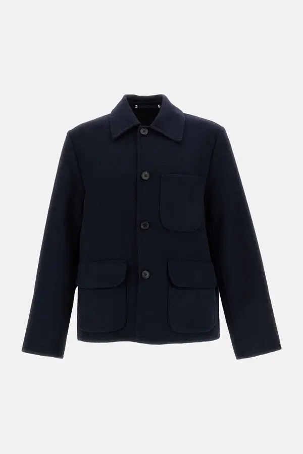Paul Smith Giacca Workwear In Twill Di Lana