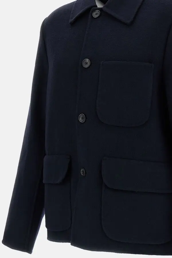 Paul Smith Giacca Workwear In Twill Di Lana