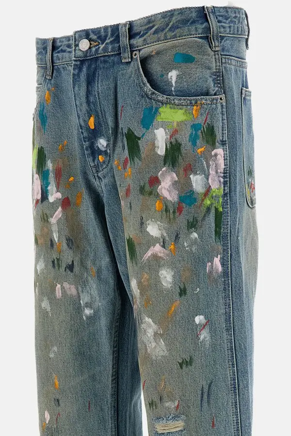 FOUND Multi Color Painter Jeans