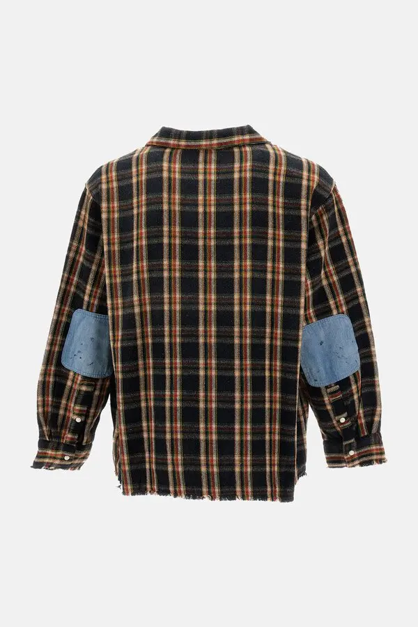 FOUND Camicia Plaid Denim