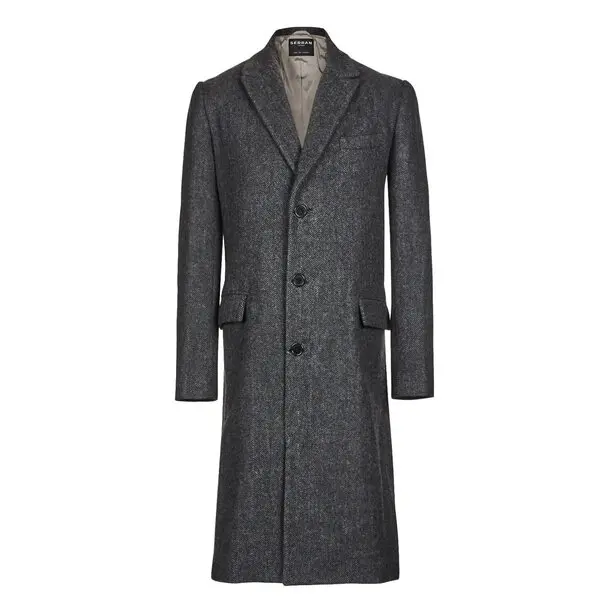 SERRAN LONDON Single Breasted Wool Coat