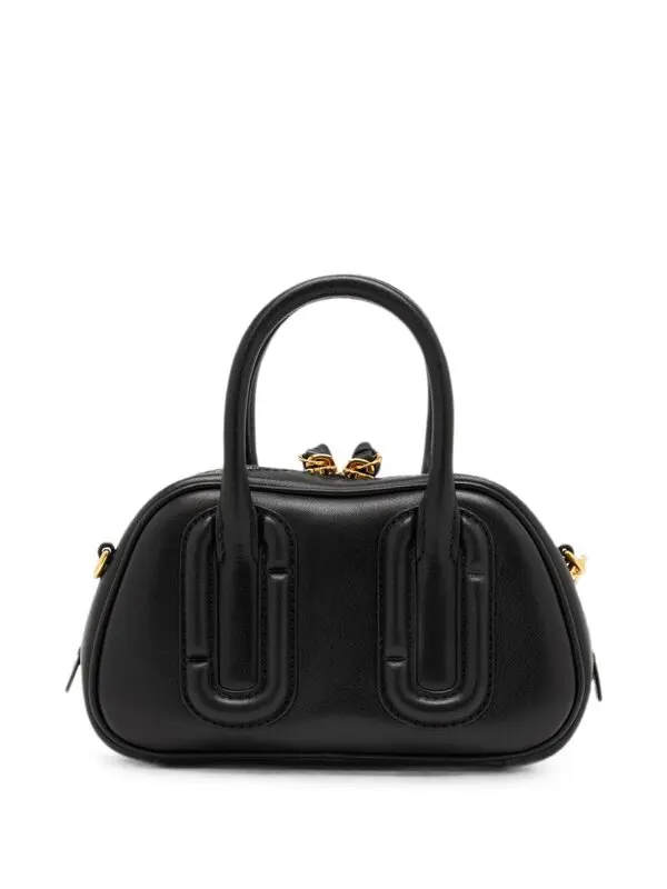 Marc Jacobs Bauletto Micro Leather Handbag - Black