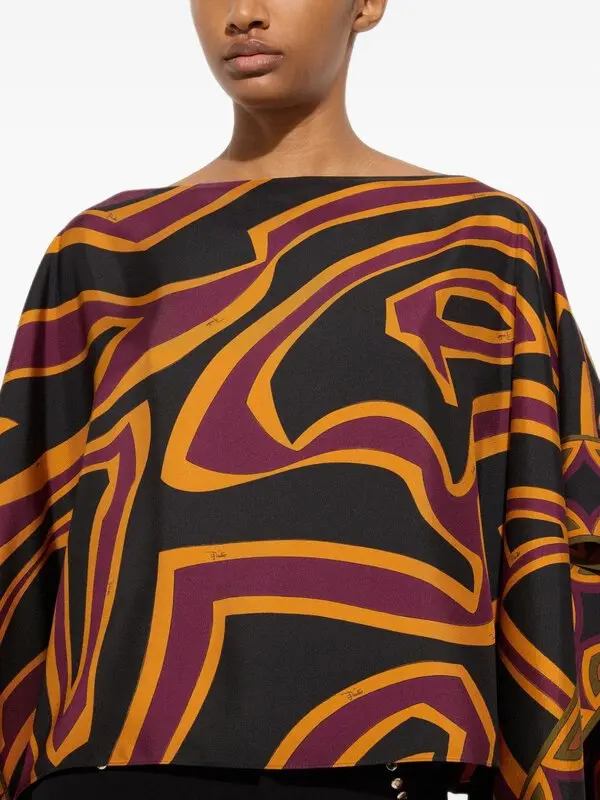 Emilio Pucci Printed Silk Blouse