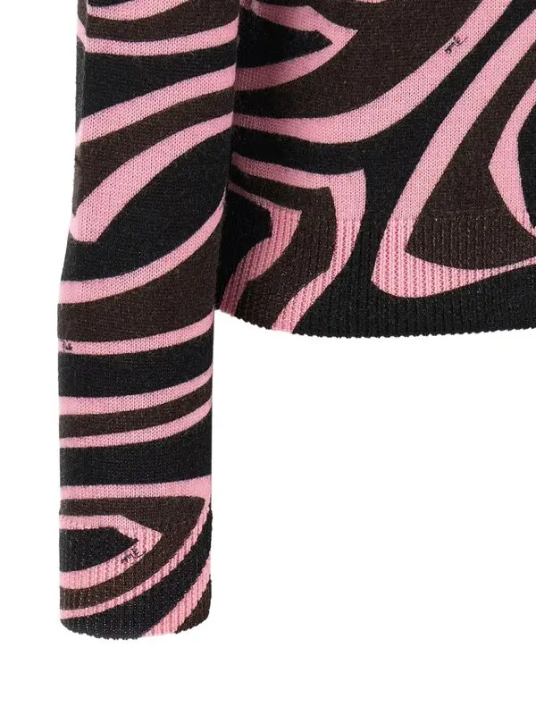 Emilio Pucci Printed Wool Turtleneck Sweater
