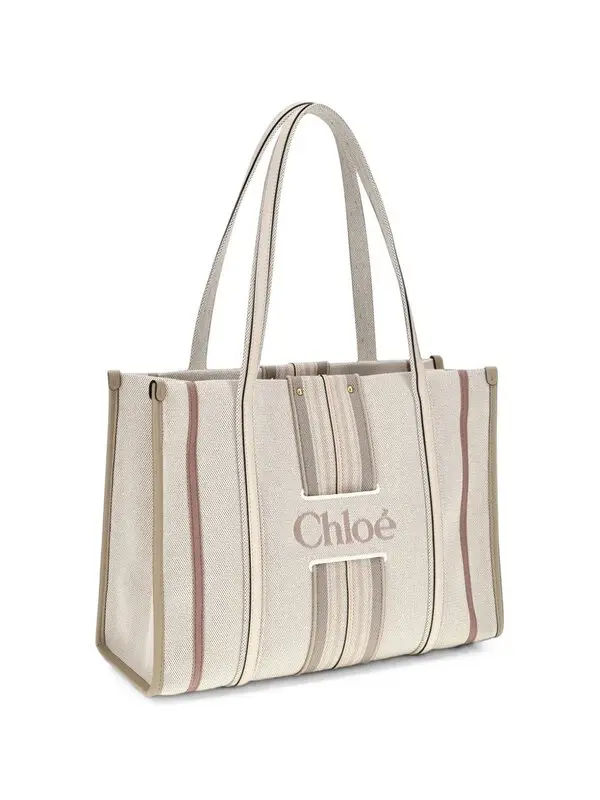 Chloé Woody Loop Canvas Tote