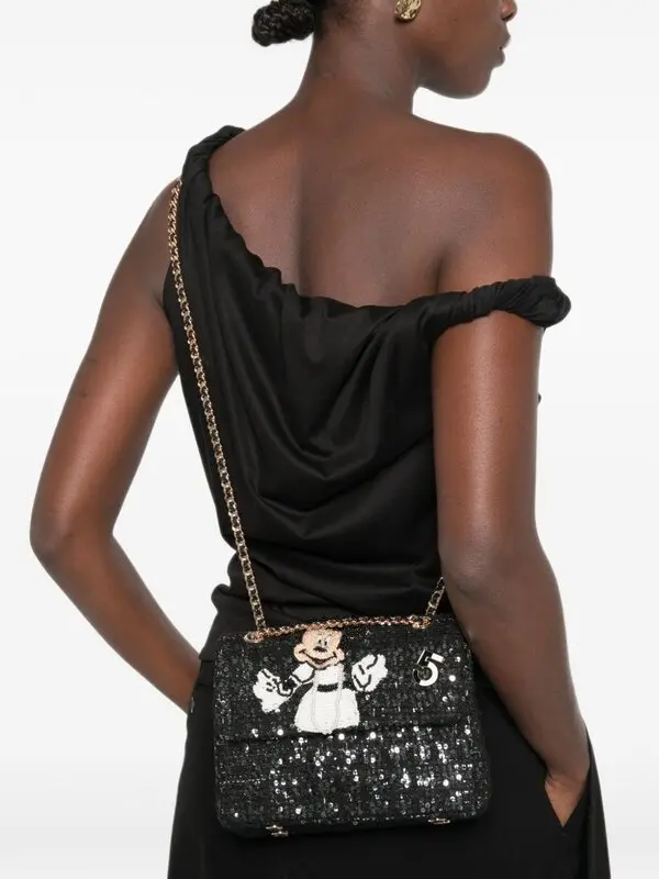 MINIME PARIS Wool Blend Shoulder Bag