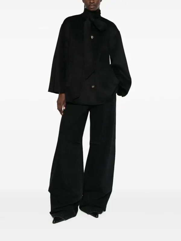 Zimmermann Valiant Wool Blend Coat - Black