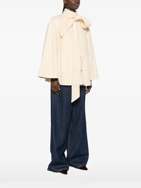 Zimmermann Valiant Wool Blend Coat - White