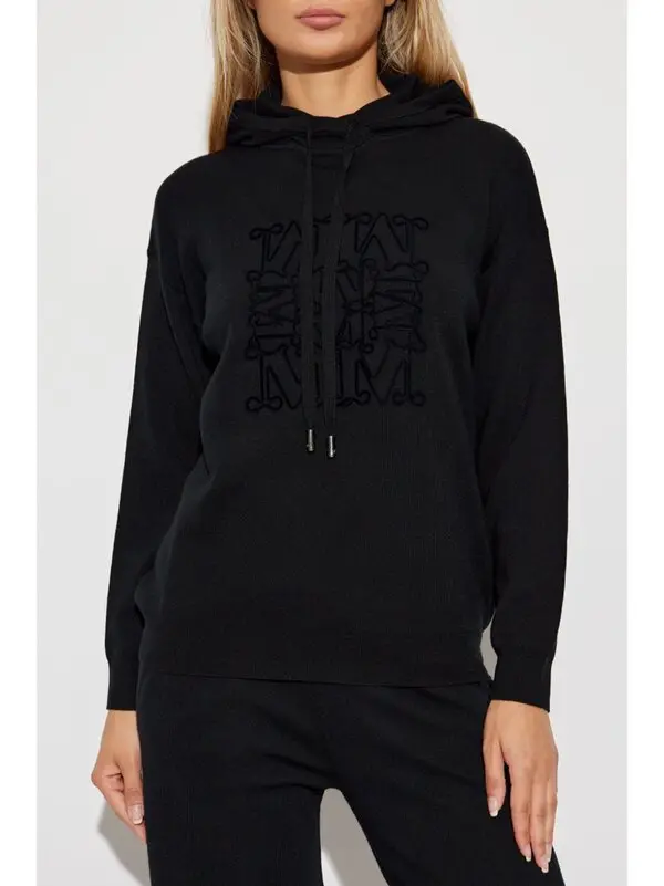 Max Mara Logo Wool Hoodie