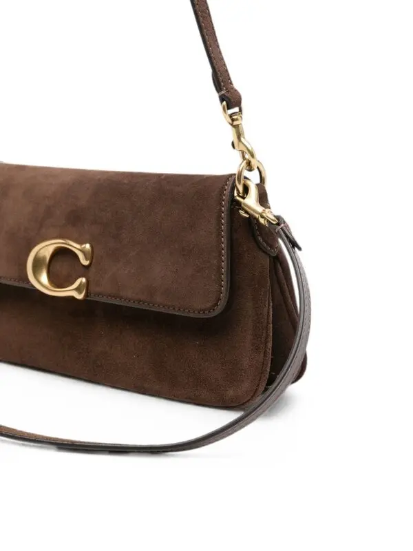 COACH Jet Suede Leather Shoulder Bag