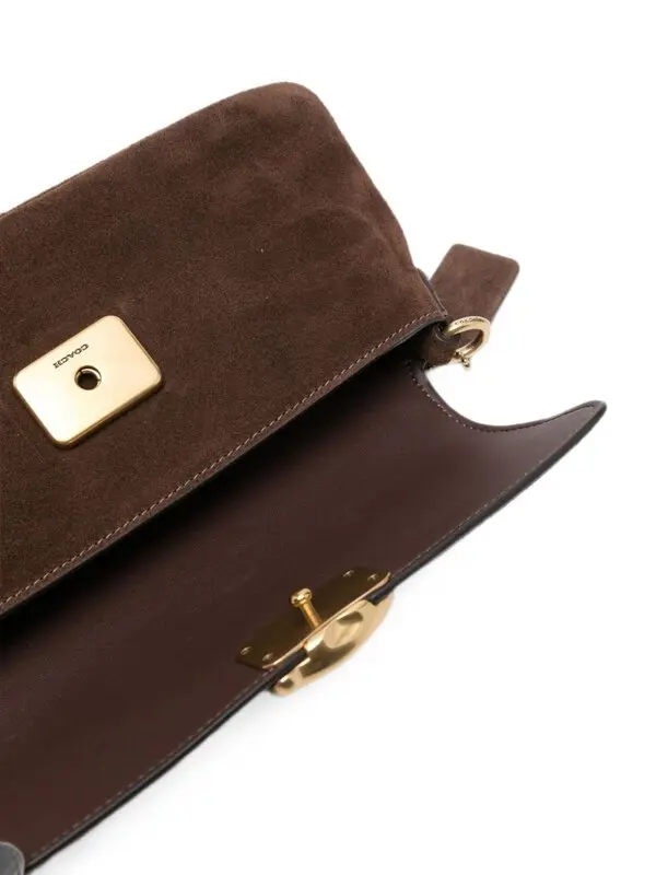 COACH Jet Suede Leather Shoulder Bag