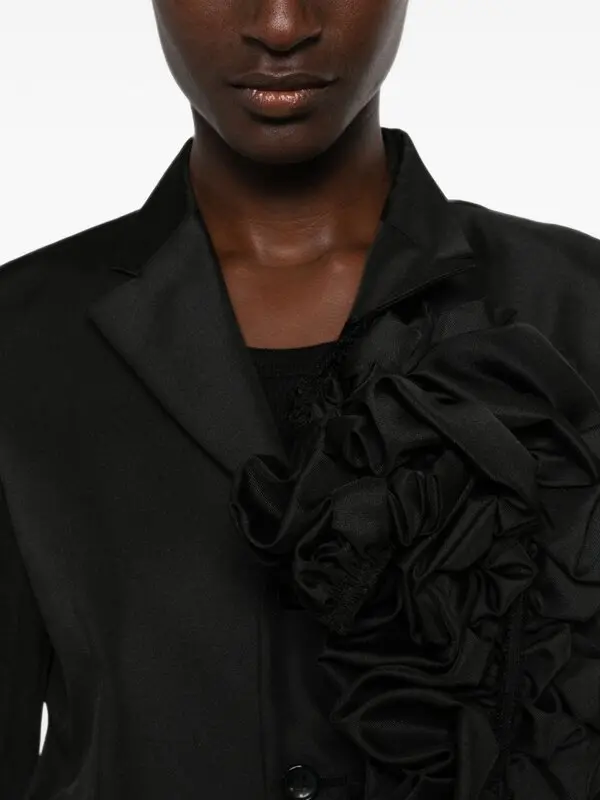 Comme Des Garçons Rouched Single-breasted Jacket