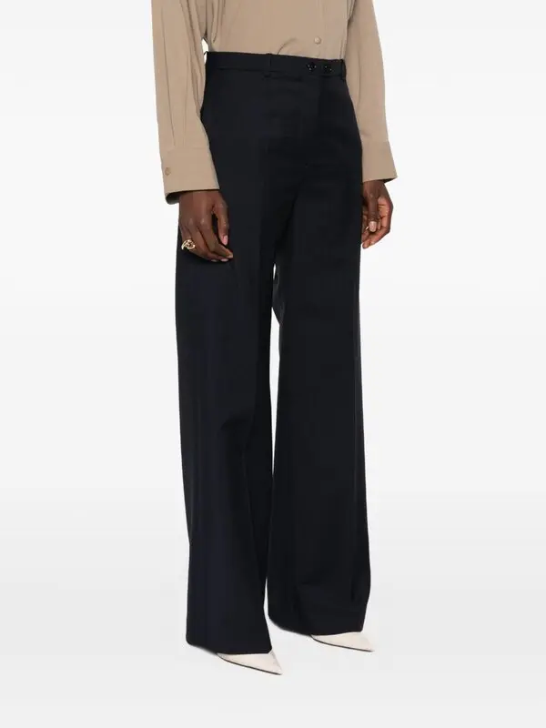 JIL SANDER Wool Straight Trousers