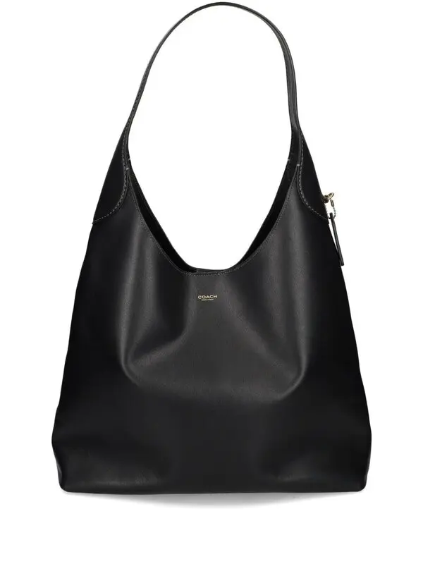 COACH Brooklyn 39 Leather Hobo Bag - Black