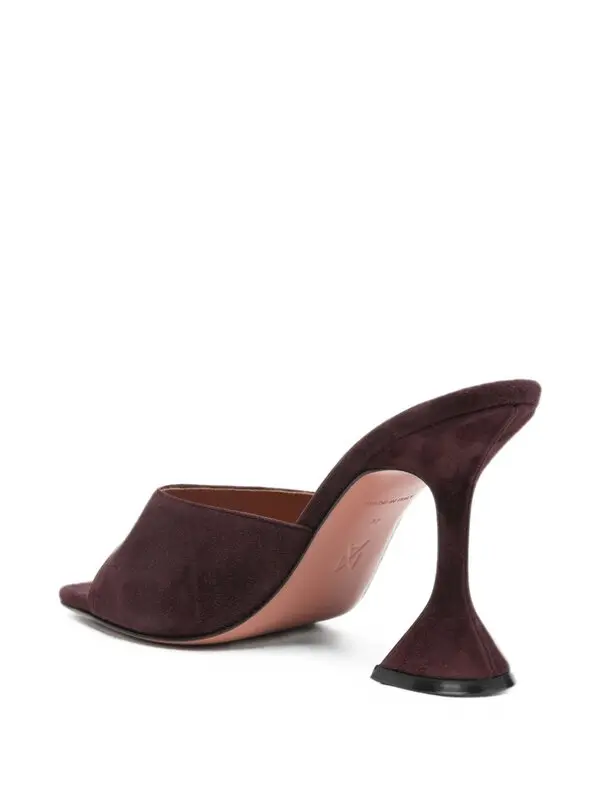 Amina Muaddi Lupita Suede Leather Mules By