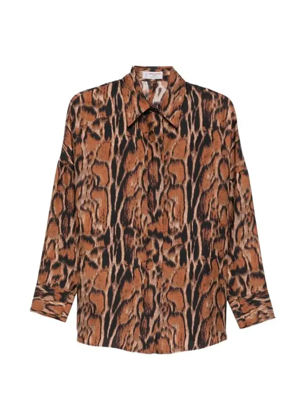 Alberto Biani Printed Silk Shirt