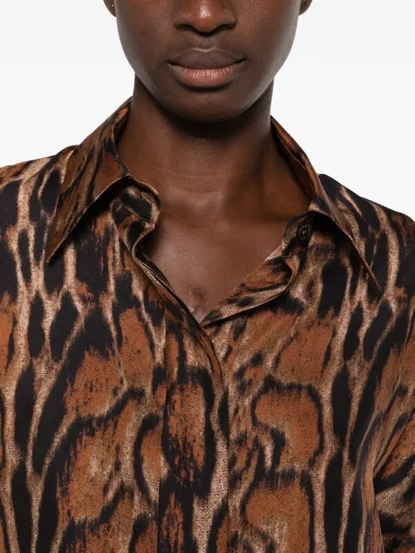Alberto Biani Printed Silk Shirt