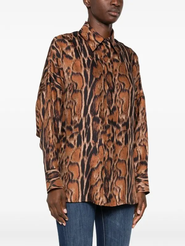 Alberto Biani Printed Silk Shirt