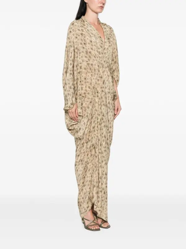CORTANA Mayu Printed Long Dress