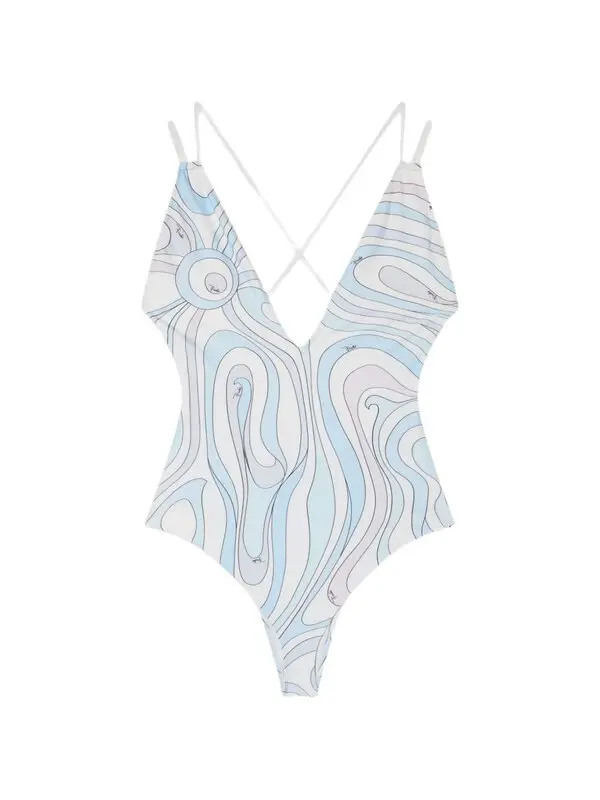 Emilio Pucci One-piece Swimsuit - Sky Blue