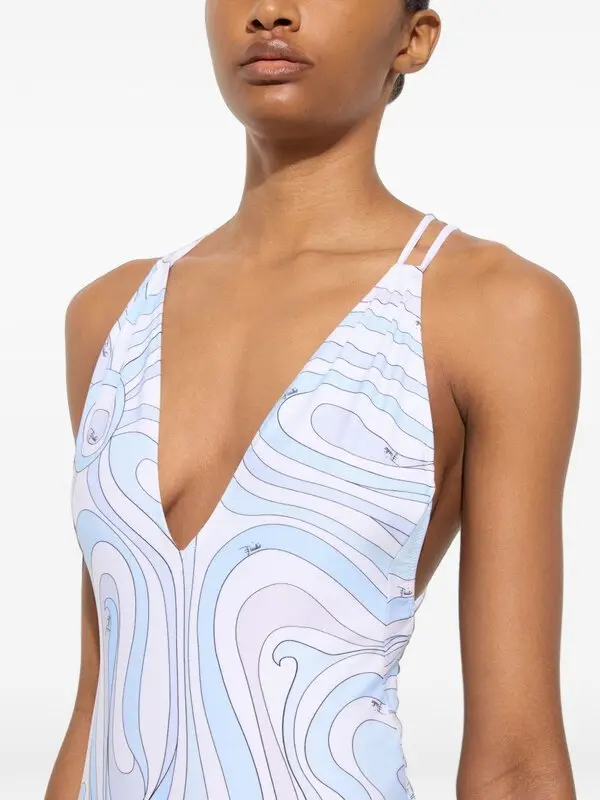 Emilio Pucci One-piece Swimsuit - Sky Blue