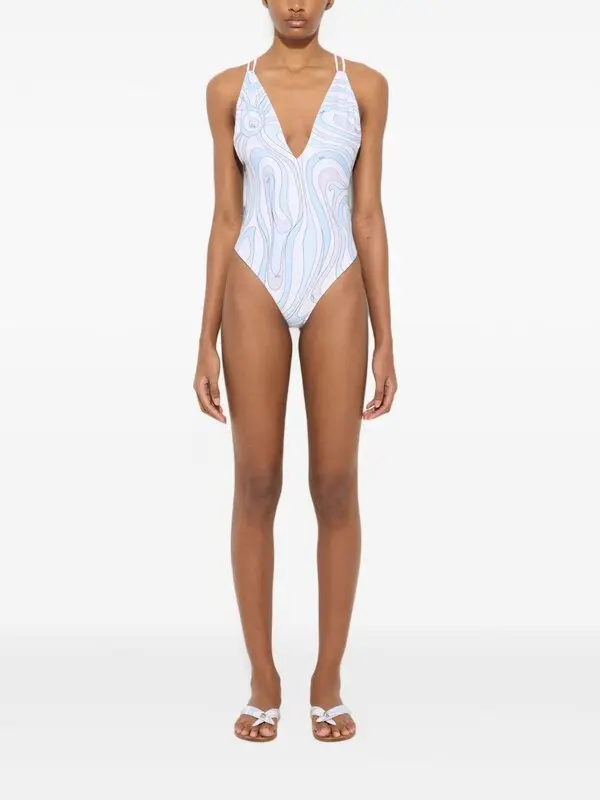 Emilio Pucci One-piece Swimsuit - Sky Blue