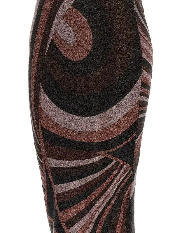 Emilio Pucci Printed Midi Skirt - Red