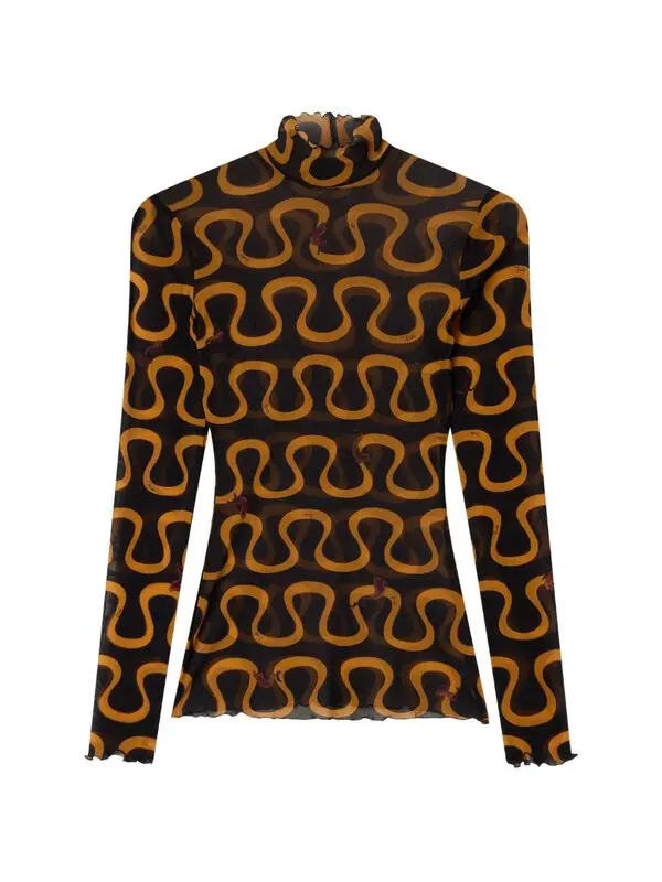 Emilio Pucci Printed Turtle-neck Sweater