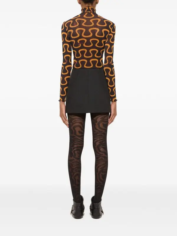 Emilio Pucci Printed Turtle-neck Sweater