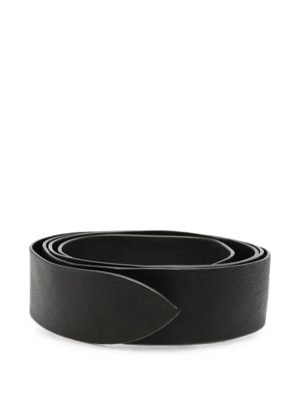 CORTANA Jin Leather Belt - Black