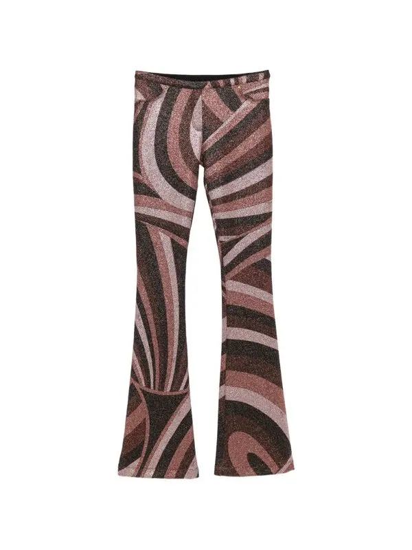 Emilio Pucci Printed Skinny Trousers - Red