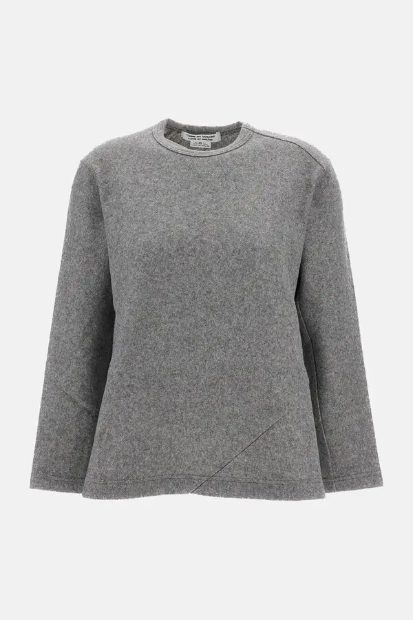 Comme Des Garçons Maglia Girocollo A Maniche Lunghe - Grey