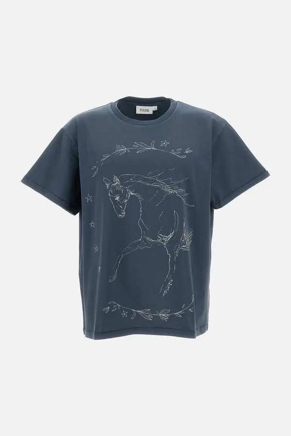 FOUND Maglietta Faded Horses Trot