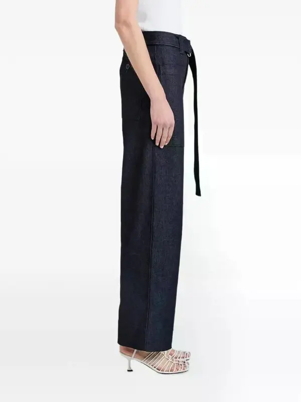 Proenza Schouler White Label Lina Belted Trousers - Blue