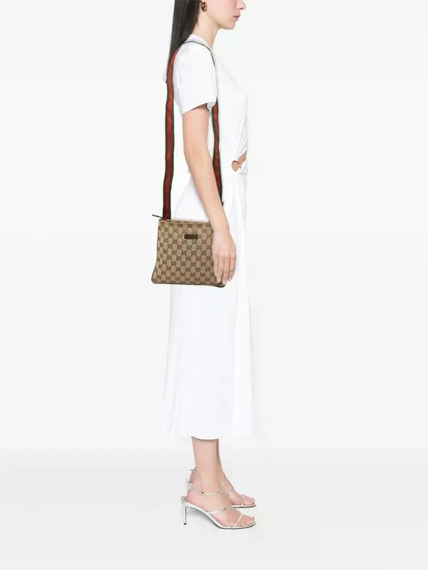 Gucci 2000-2015 Gg Canvas Web Crossbody Bag - Neutrals