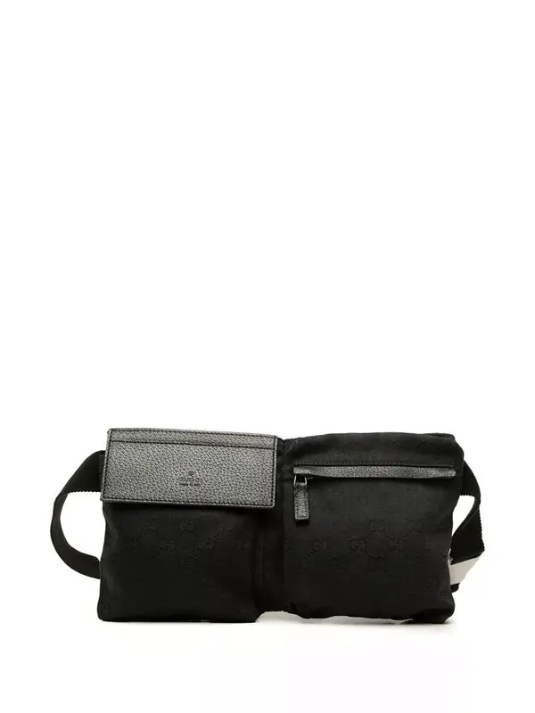 Gucci 2000-2015 Gg Canvas Double Pocket Belt Bag