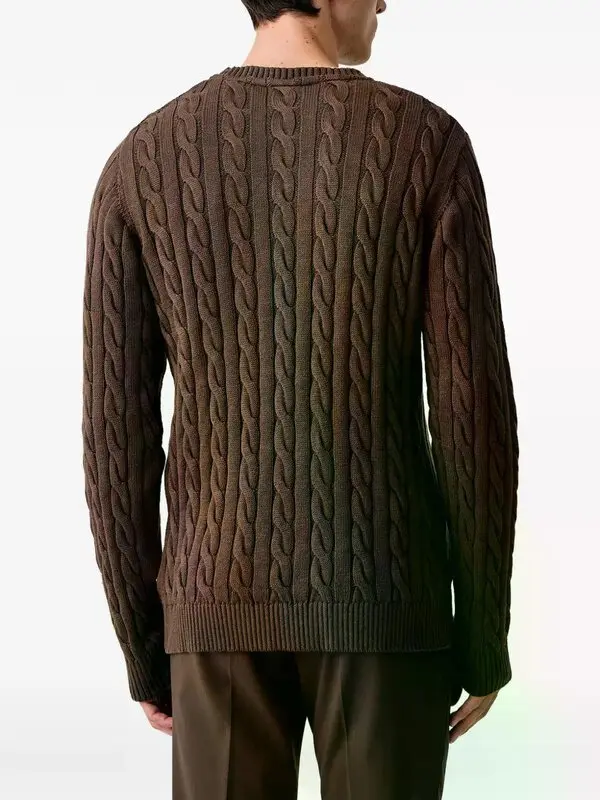 LINDBERGH Cable-knit Crew-neck Sweater