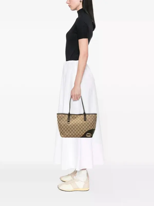 Gucci 2000-2015 Gg Canvas New Britt Tote Bag