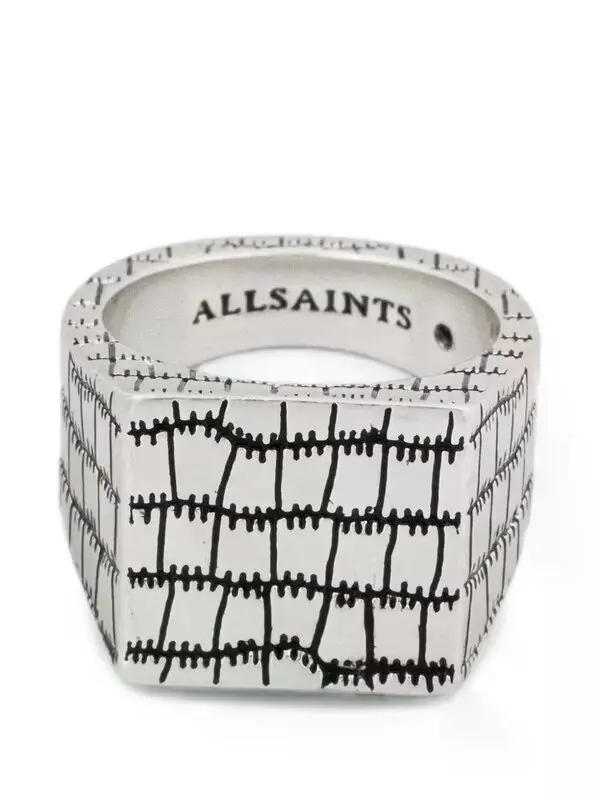 ALLSAINTS Etched Signet Rings
