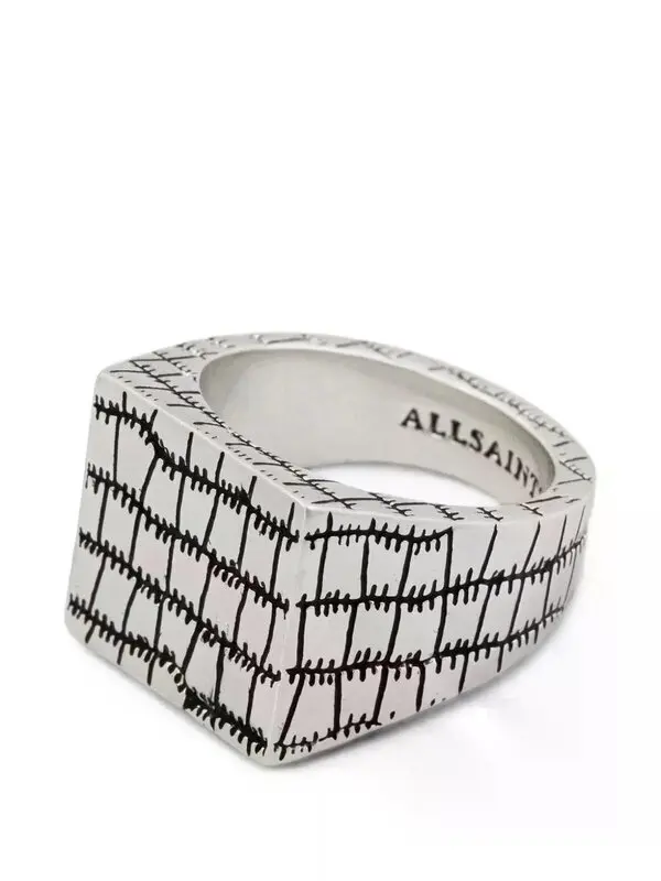 ALLSAINTS Etched Signet Rings