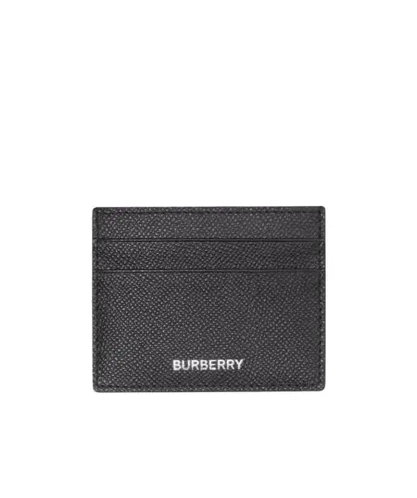 Burberry Grainy Leather Card Case - Black