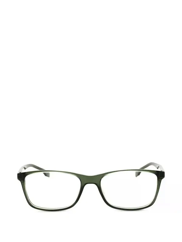 BOSS Rectangle-frame Glasses - Green