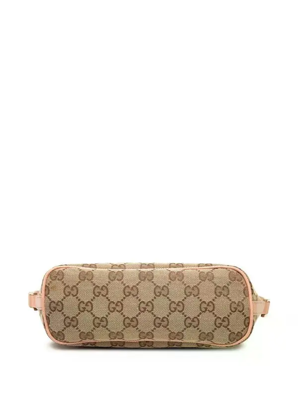 Gucci 2000-2015 Gg Canvas Web Boat Shoulder Bag