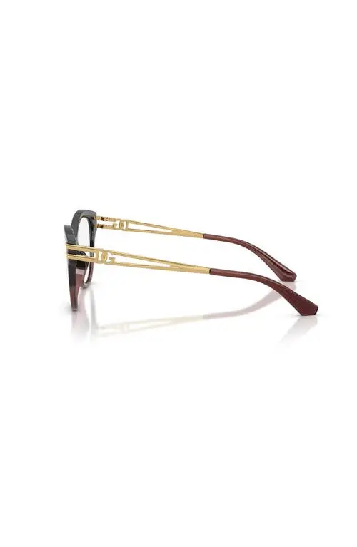 Dolce & Gabbana 54mm Cat Eye Optical Glasses