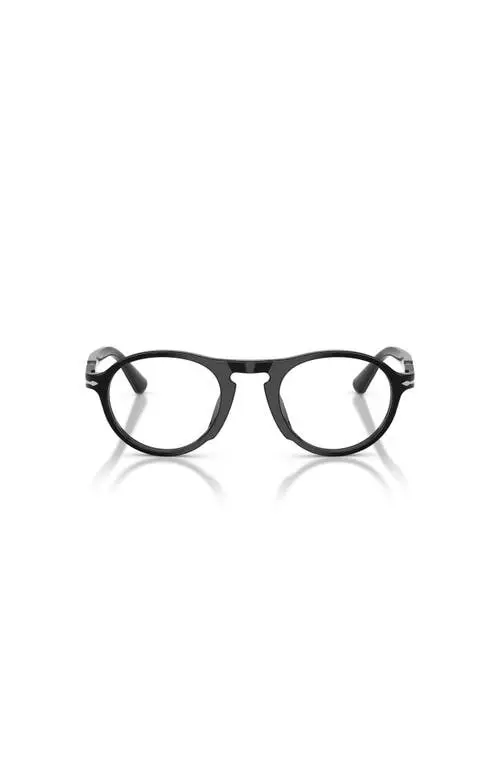 Persol 49mm Phantos Optical Glasses - Black