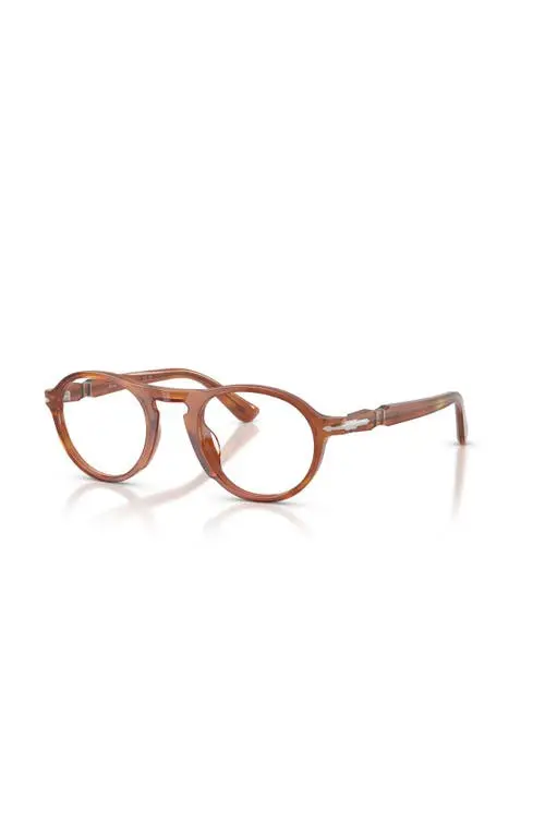 Persol 49mm Phantos Optical Glasses - Brown