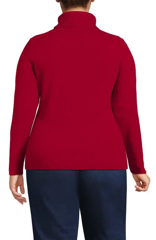 LANDS' END Cashmere Turtleneck Sweater