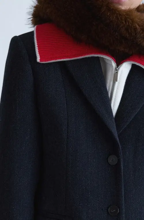 Mango Tailored Wool Blend Coat