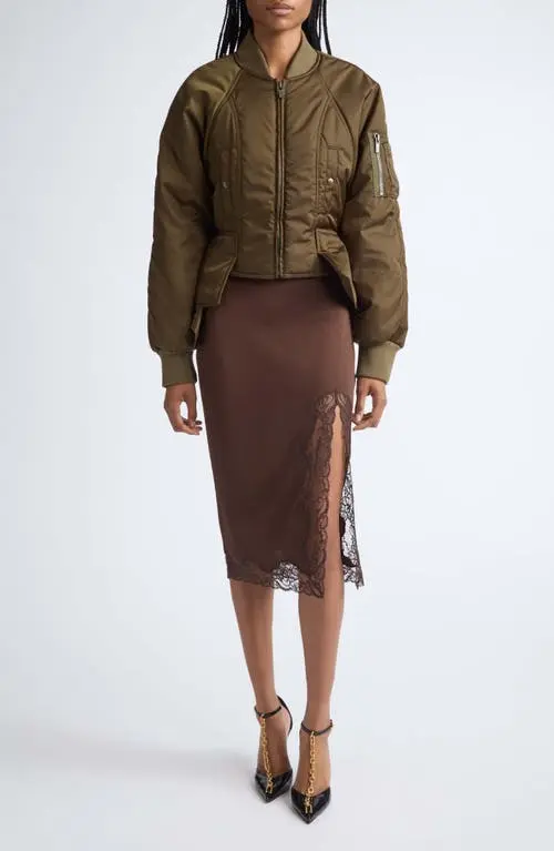 Balmain Nylon Signature Bomber Jacket